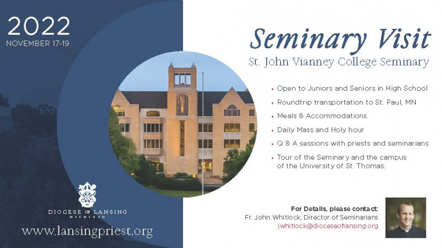 St. John Vianney Seminary Visit | Diocese of Lansing
